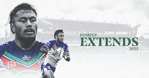 Adam Pompey re-signs with One New Zealand Warriors for two years | Warriors